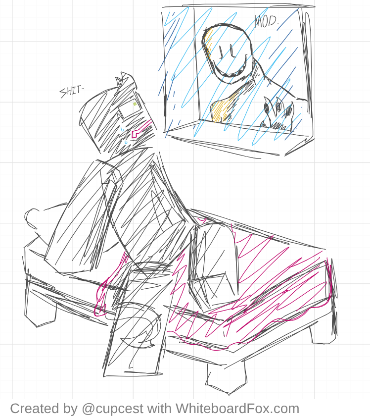 Post by @cupcest - Whiteboard Fox