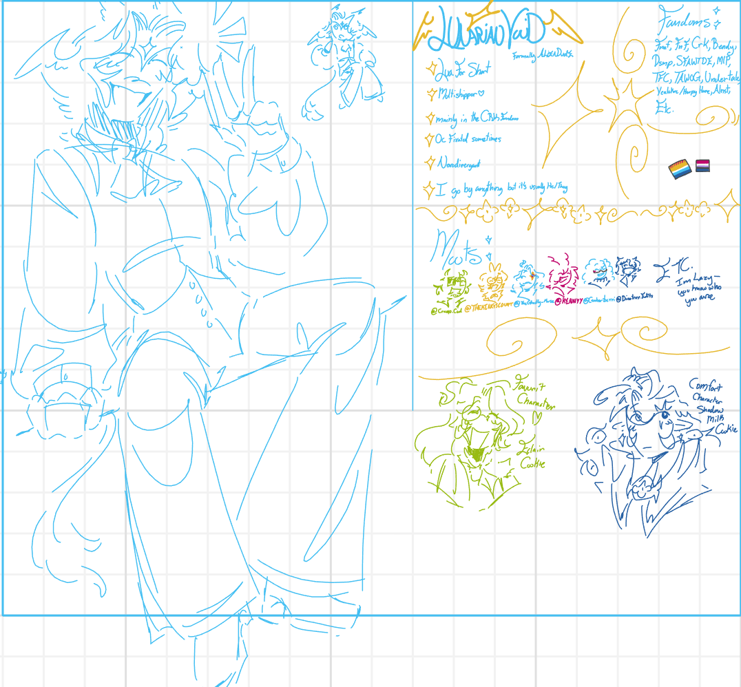 Post by @Lunarain_Void - Whiteboard Fox