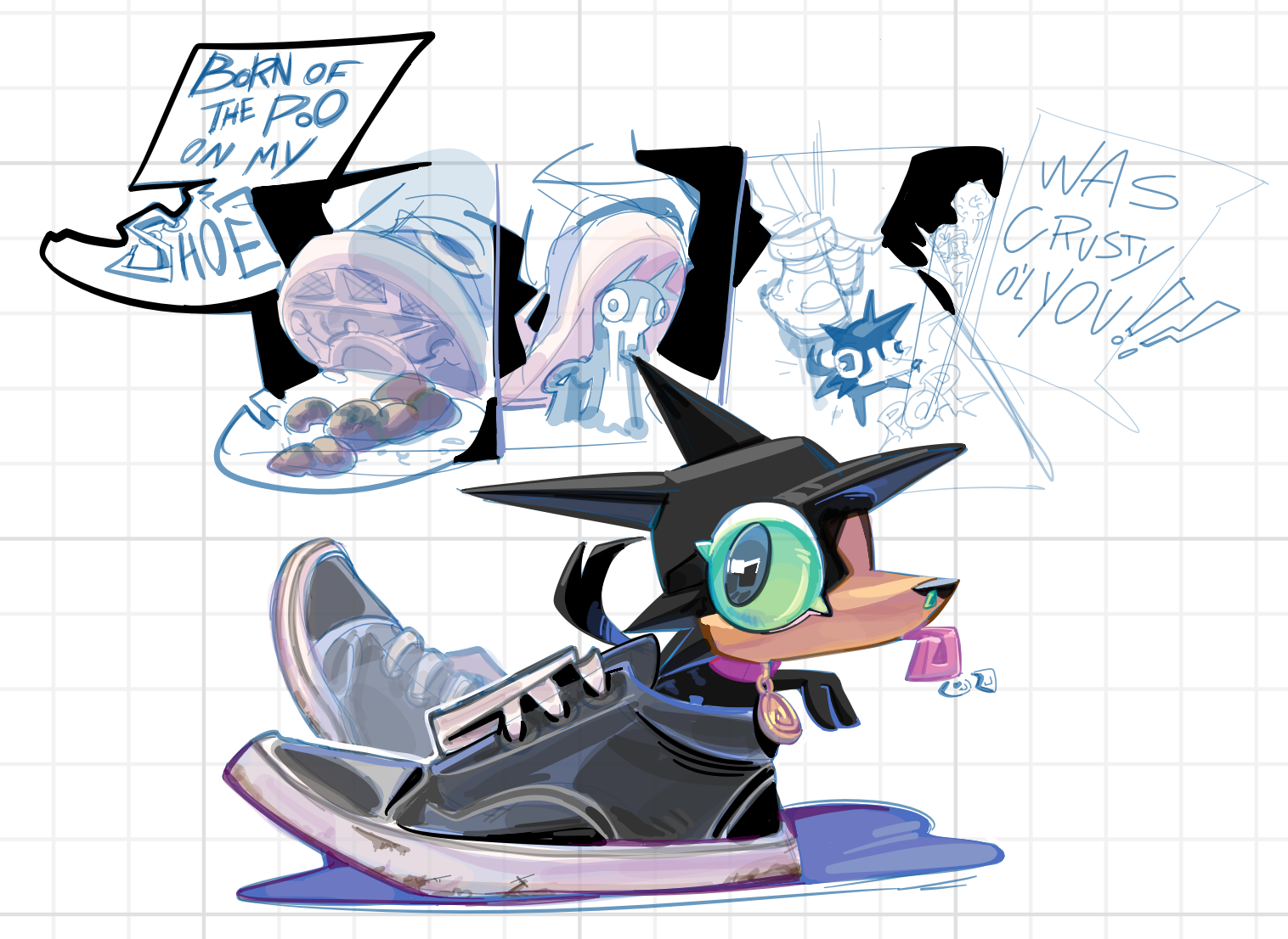 Post by @Roachete - Whiteboard Fox