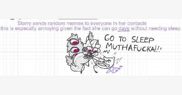 Post by @Starry_At_Her_Grandma - Whiteboard Fox